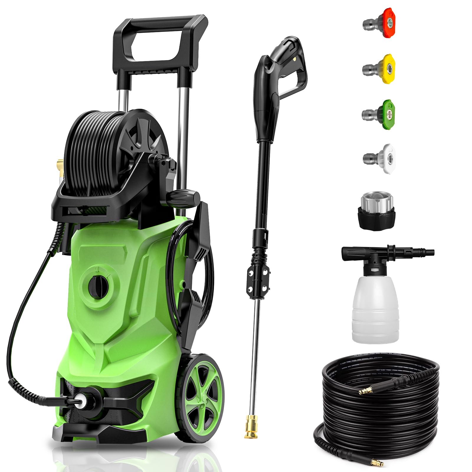 POLARPRA Electric Power Washer - 3000 PSI 2.6 GPM Pressure Washers with ...