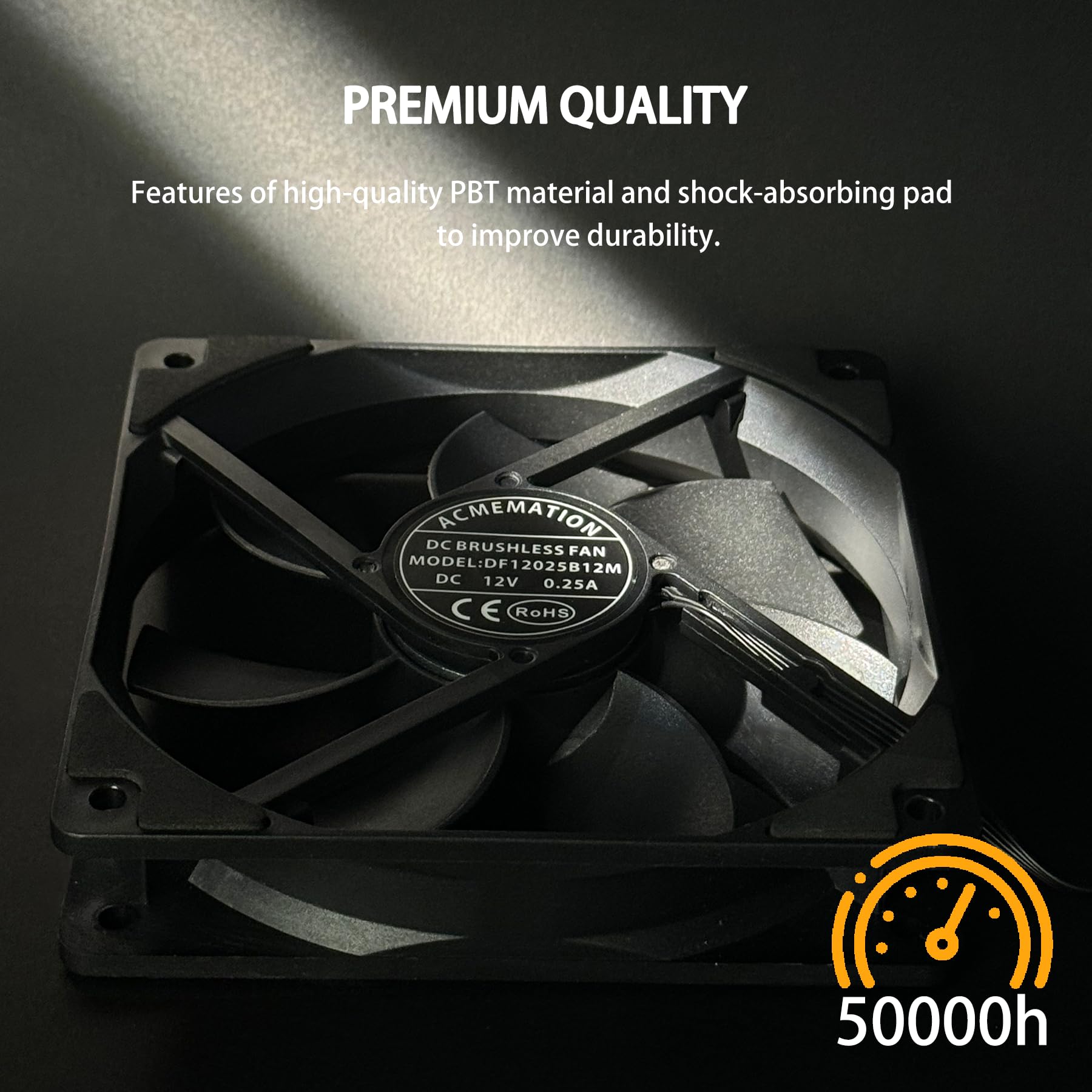 Mua 2-Pack 120mm PWM Computer Case Fan, 2700RPM 4-Pins Cooling Case ...