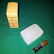 ALLUME DI ROCCA PIETRA BLOCCO RETTANGOLARE DA 90 GR IGIENE DEL VISO ...