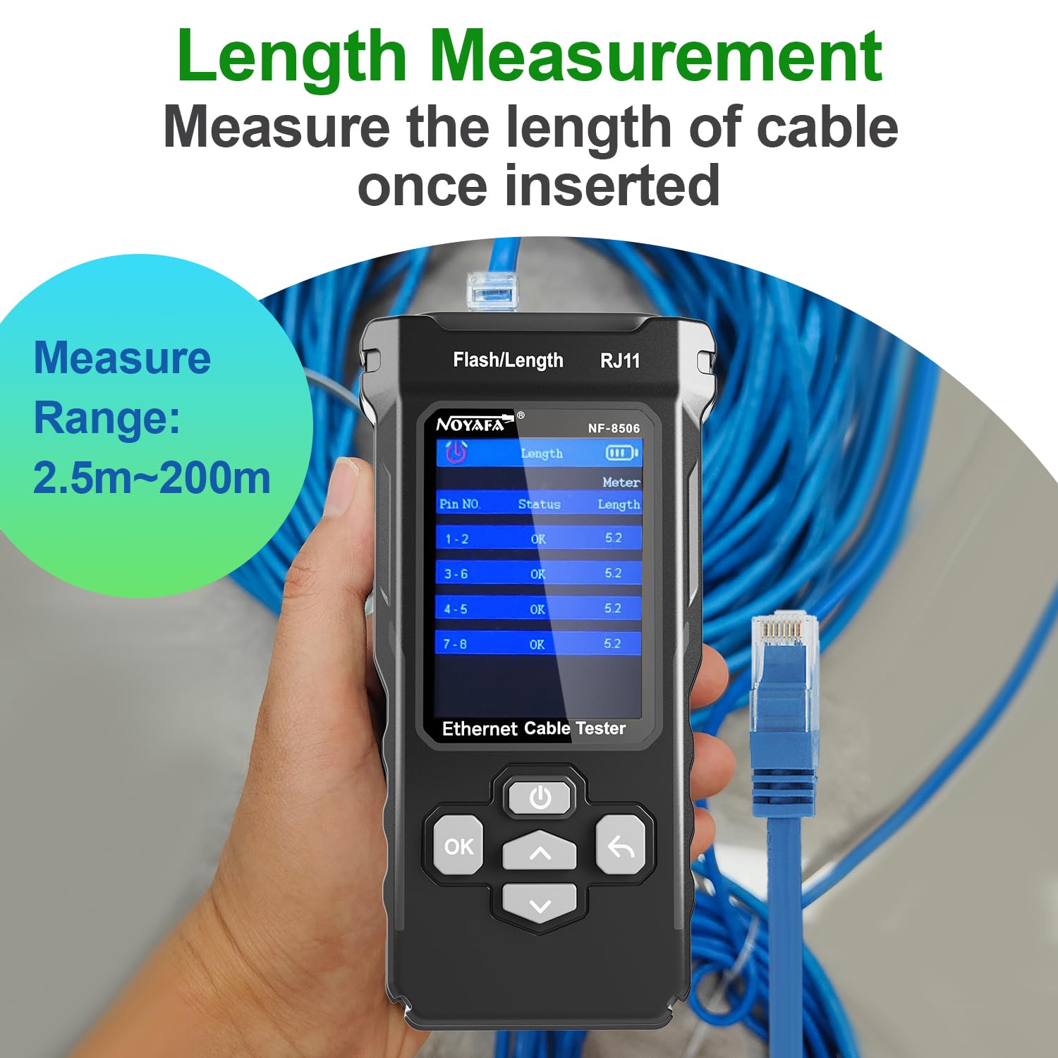 Mua NOYAFA Network Cable Tester with IP Scanner, CAT5 CAT6 Ethernet ...