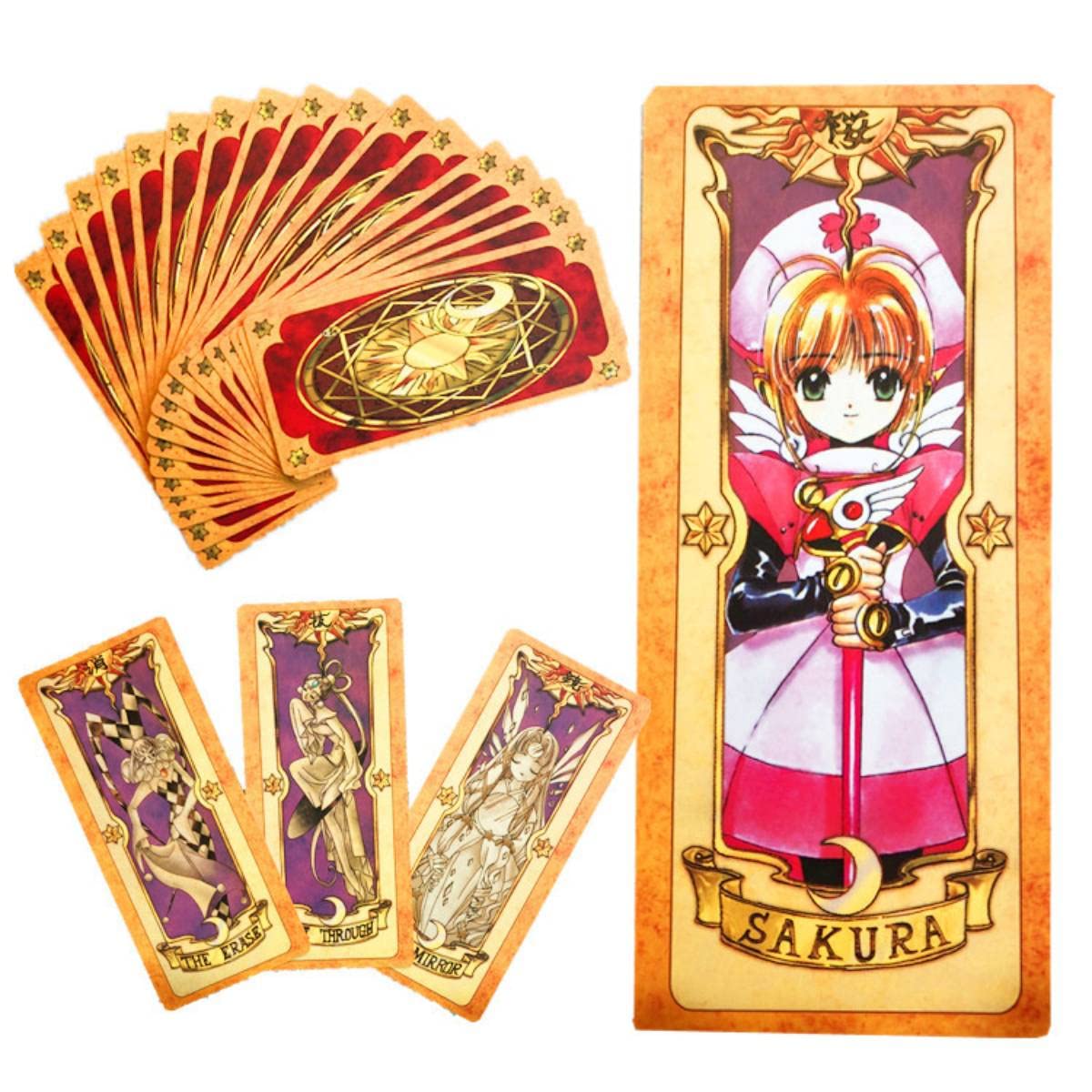 Mua Kivenda 60pcs Anime Clow Cards for Cardcaptor Tarot Cards Cosplay ...