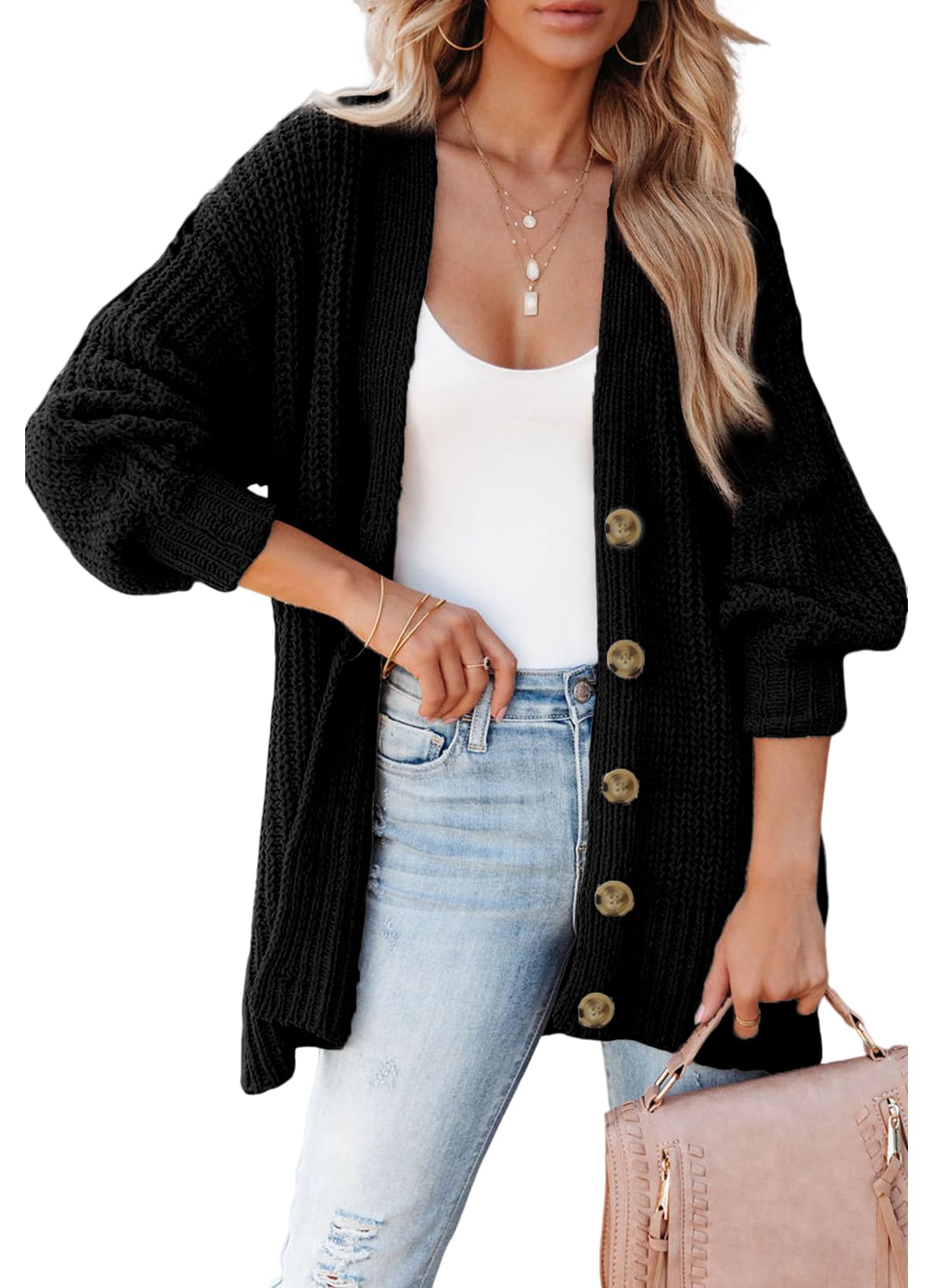SHEWIN Cardigans for Women Trendy Early Fall Fashion Casual Long Sleeve ...