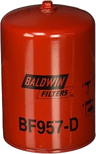 Amazon.com: Baldwin Heavy Duty BF957-D Fuel Filter,5-7/16 x 3-11/16 x 5 ...