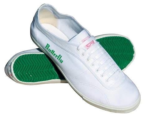Butterfly 8001 Classic Table Tennis Shoes (White, 4 1/2): Amazon.co.uk ...