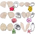 Amazon.com: 12set Gum Paste Flower Tools Kit- Flower Silicone Veining ...