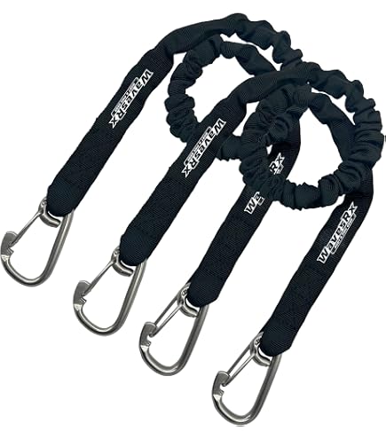 2 Foot Bungee Dock Line Boat Ties For Dock 3ft Elastic Mooring Bungee ...