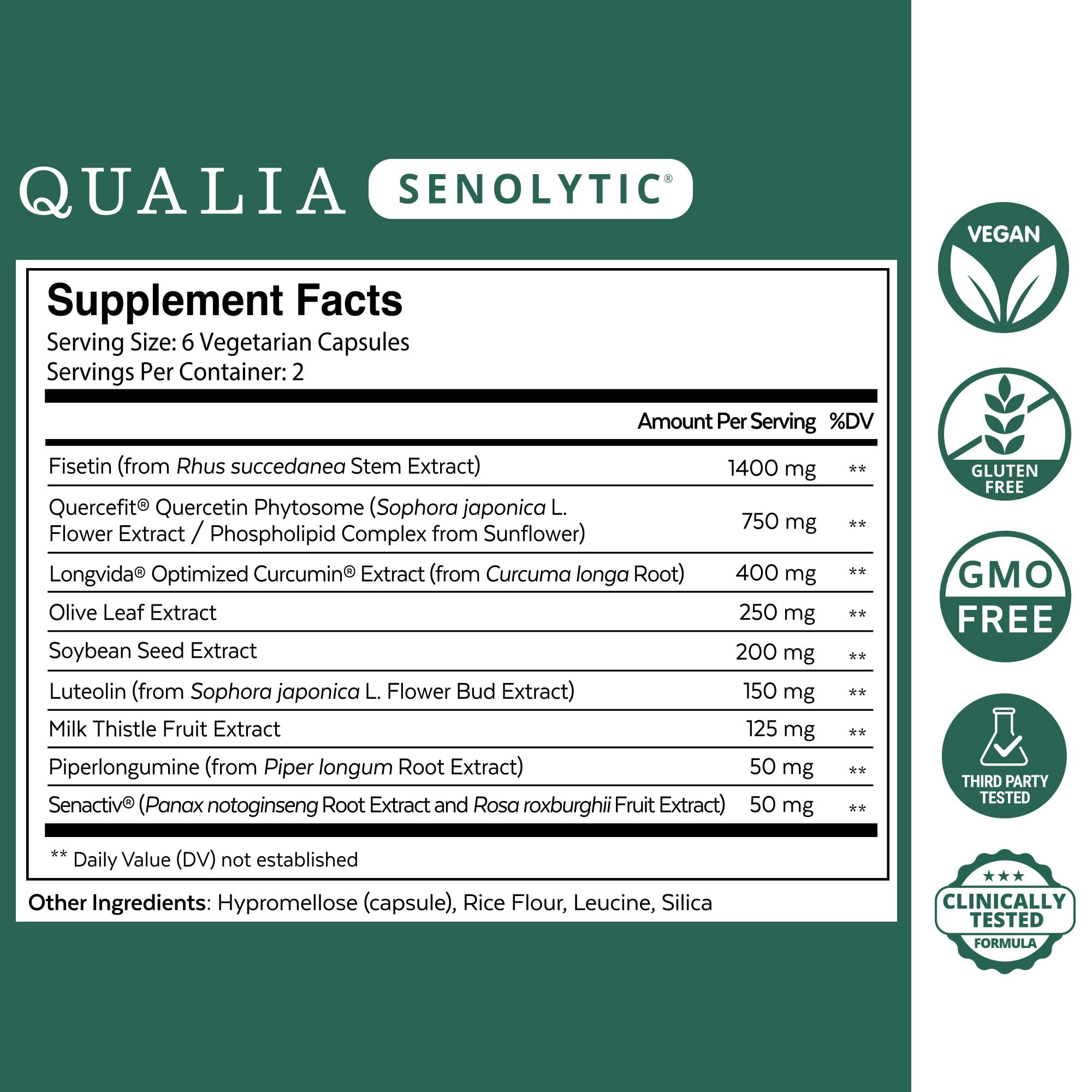 Mua QUALIA LIFE SCIENCES Senolytic Supplement, Fisetin, Quercetin ...
