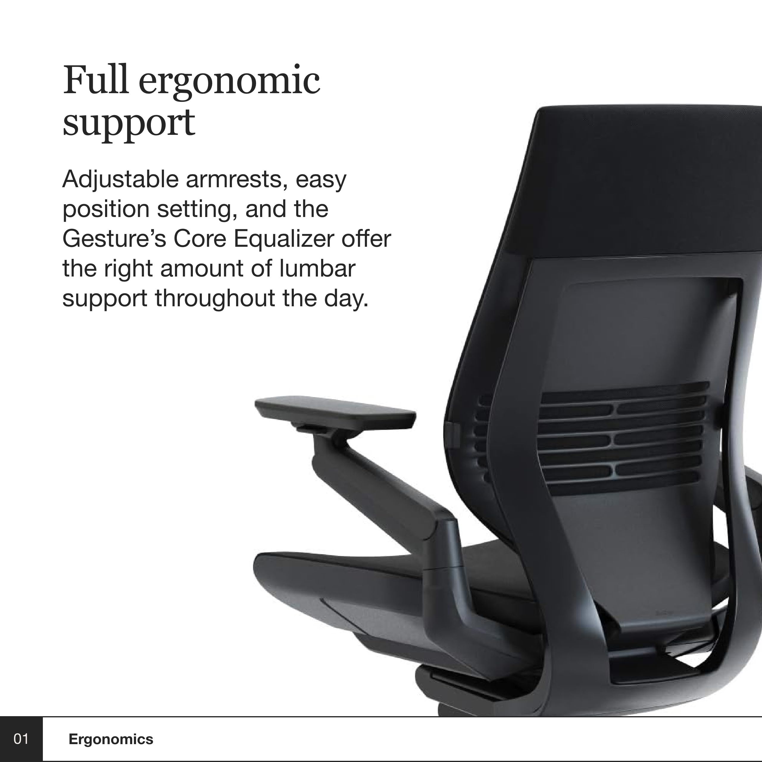 Mua Gesture Office Chair - Ergonomic Work Chair with Wheels for Carpet ...