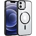 Amazon.com: FNTCASE for iPhone 12 Clear Case: Magnetic Military Grade Drop Protection Anti ...