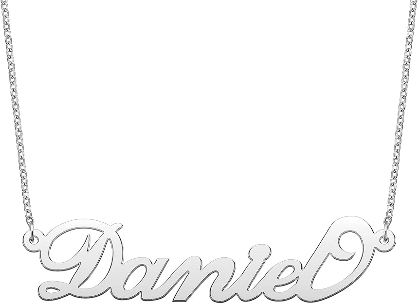 LuxglitterLin Personalized Name Necklace Custom Name Necklace Script ...
