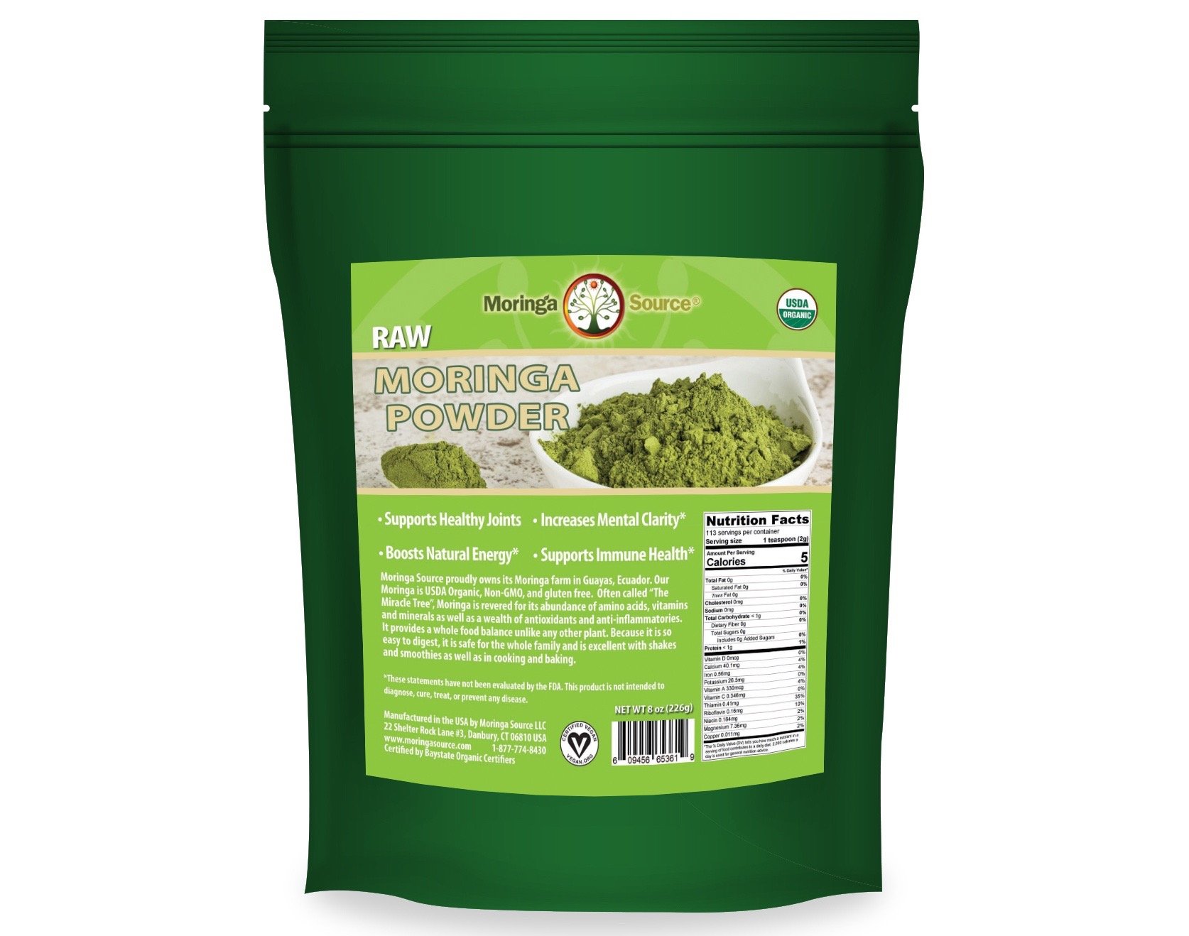 Amazon.com: USDA Organic Moringa Powder Superfood – 1lb (16 oz) 100% ...
