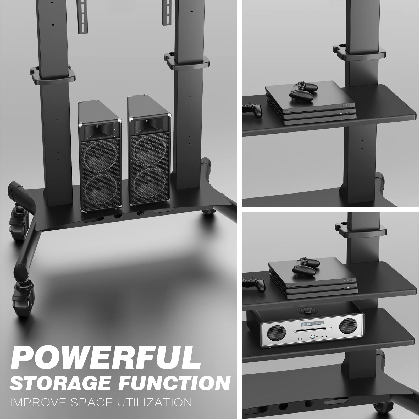 Mua Rfiver Mobile TV Cart with Wheels for 60-120 Inch TVs up to 300 lbs ...