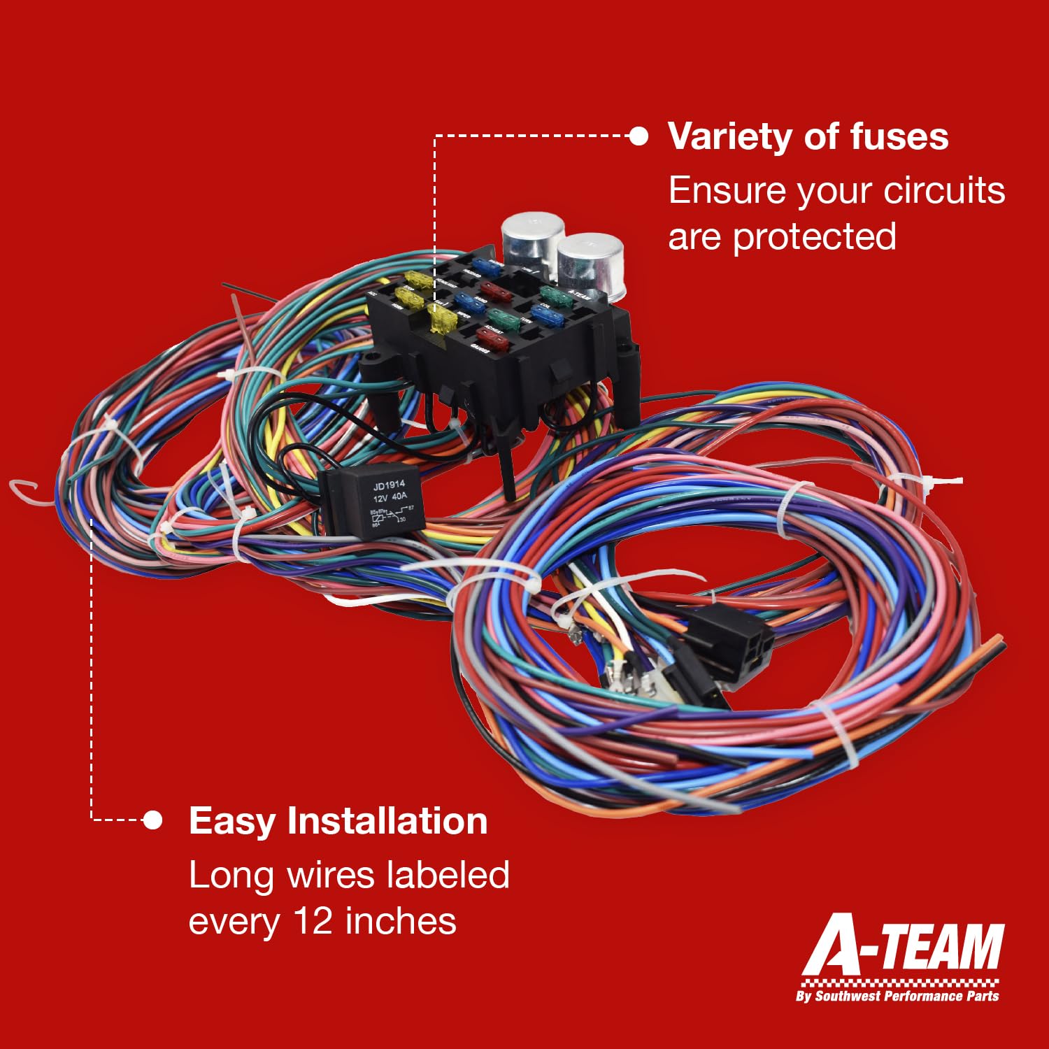 Mua A-Team Performance - 12-Circuit Standard Universal Wiring Harness ...