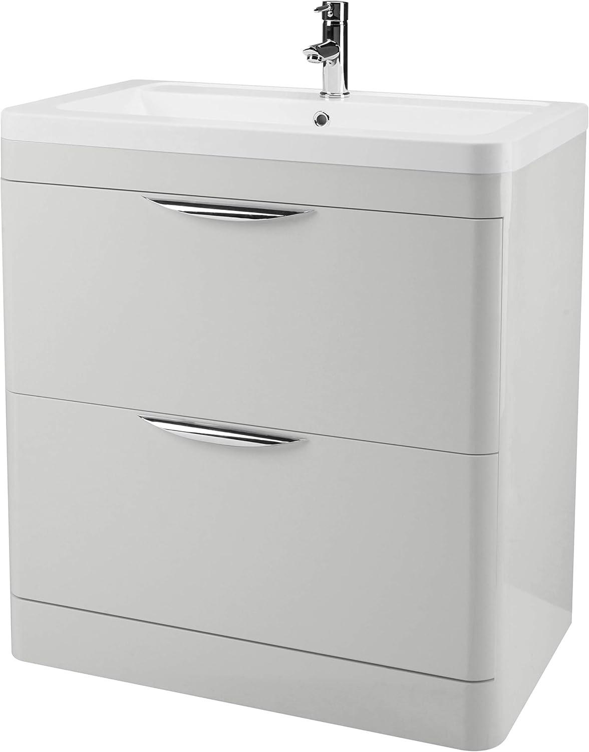 Nuie FPA404A Parade Modern Bathroom Floor Standing Vanity Storage Unit ...