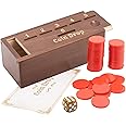 Amazon.com: Extguds Wooden Penny Game with 50 Coins,Penny Game Wood Box ...