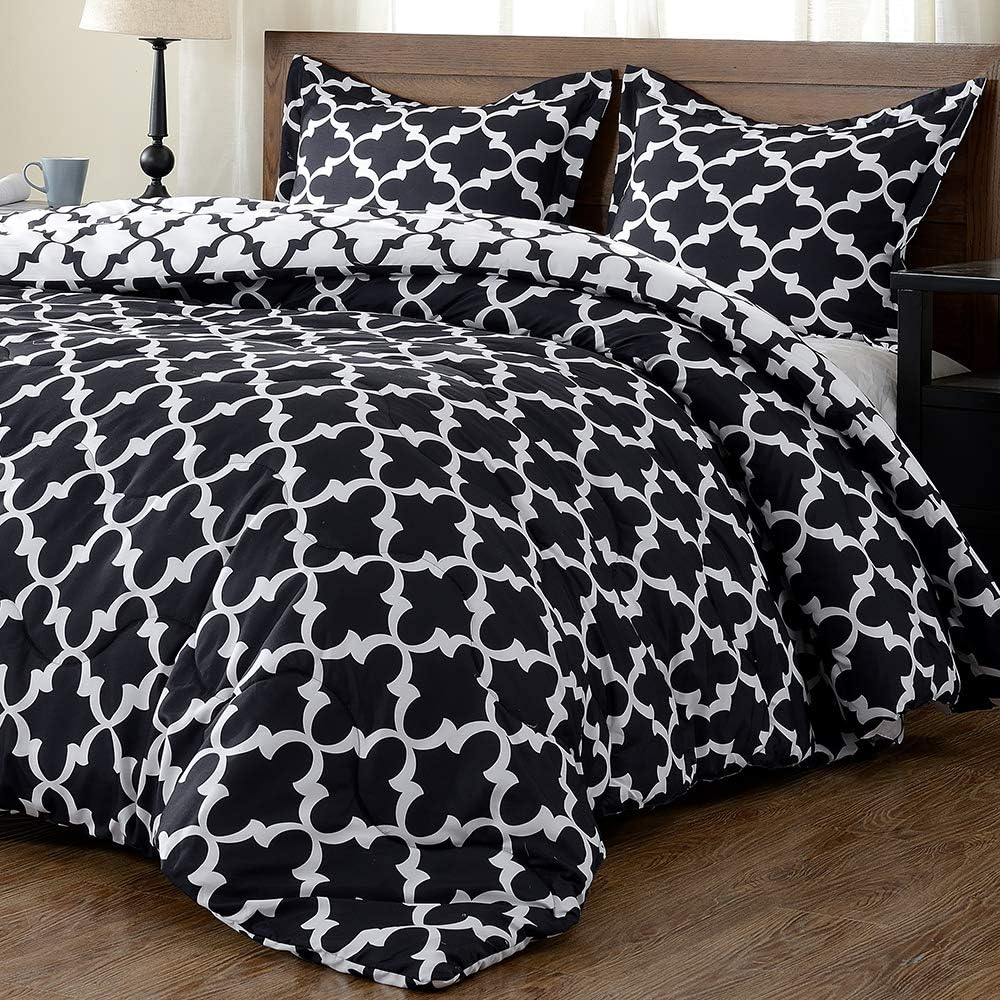 Lightweight Black Comforter Set Queen With 2 Pillow Sham 3 Piece Set lightweight-black-comforter-set-queen-with-2-pillow-sham-3-piece-set