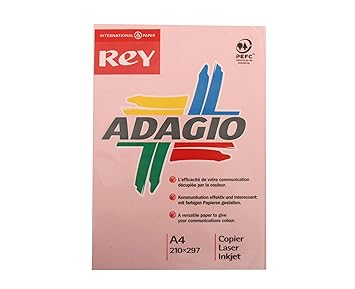 Adagio 201.1205 A4 160 gsm Rey Paper - Pink (Pack of 250 Sheets ...