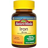 Amazon.com: Nature Made Iron 65 mg, 365 Tablets : Health & Household