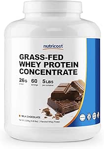 Amazon.com: Nutricost Grass-Fed Whey Protein Concentrate (Chocolate) 5LBS - Undenatured, Non-GMO ...