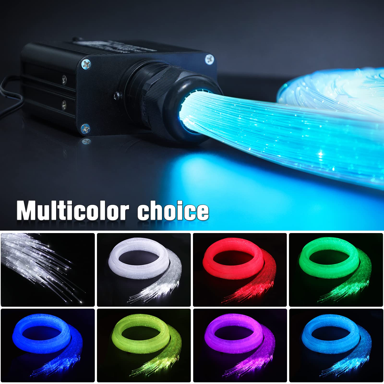 Mua TACHICO 16W RGBW Twinkle LED Fiber Optic Lights, Bluetooth APP ...