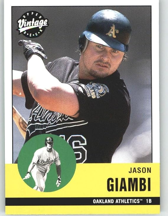 2001 Upper Deck Vintage #12 Jason Giambi - Oakland Athletics (Baseball ...