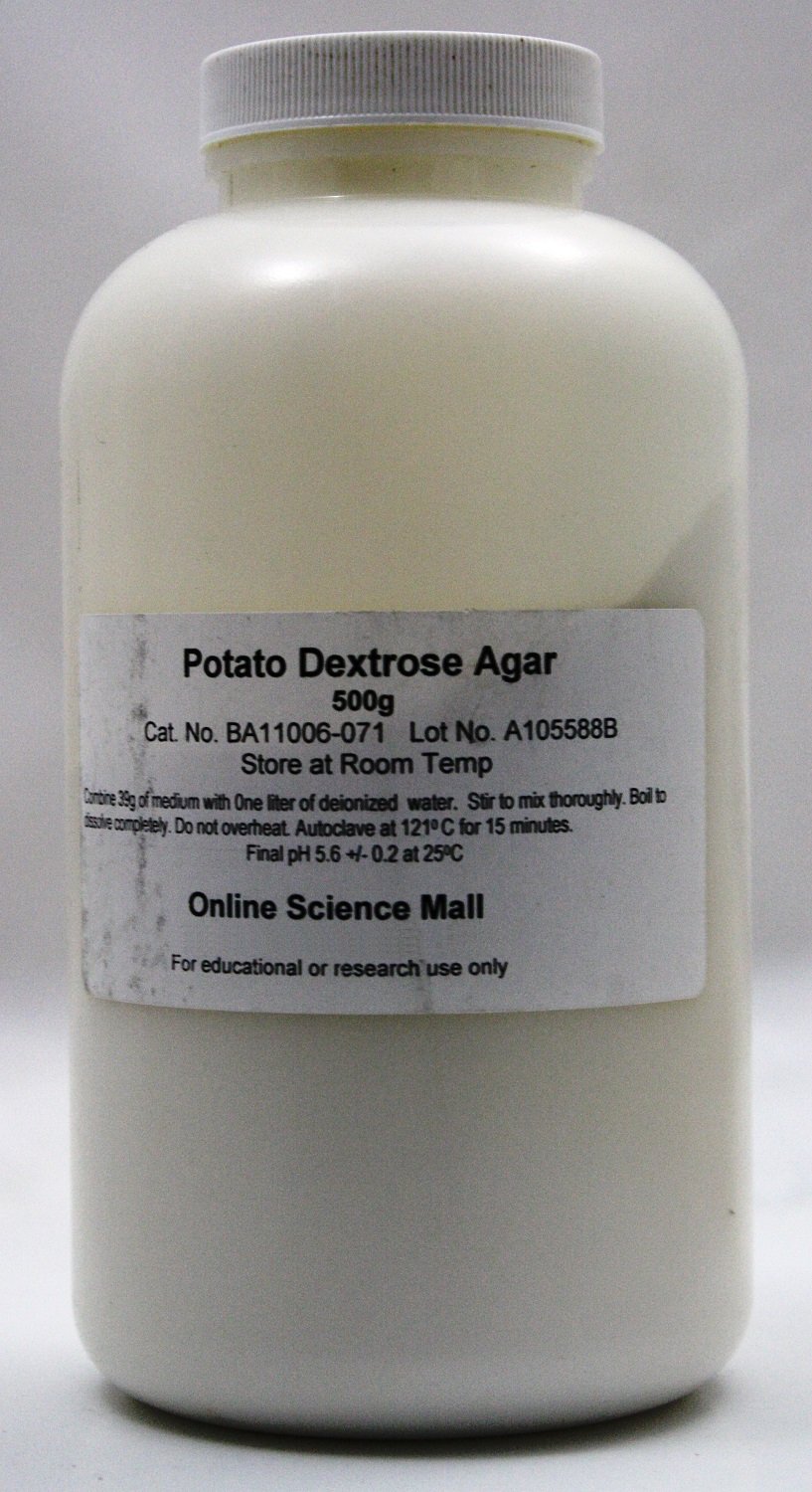 500g Potato Dextrose Agar Powder: Science Lab Agar Media: Amazon.com ...