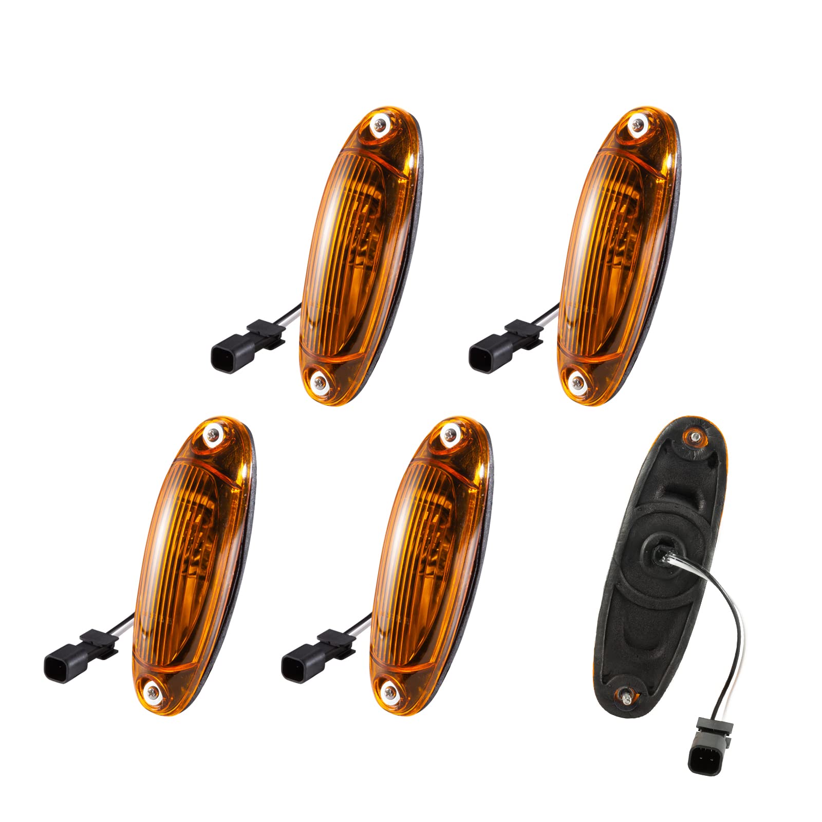 Mua EVERESTHD 5PCS LED Front Cab Roof Marker Light Top Running Lamps ...