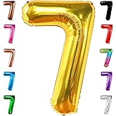 Amazon.com: KatchOn, Giant Gold 14 Balloon Numbers Set - 40 Inch | Gold ...