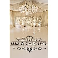 Amazon.com: Wedding Floor Monogram Decals - Wedding Reception ...