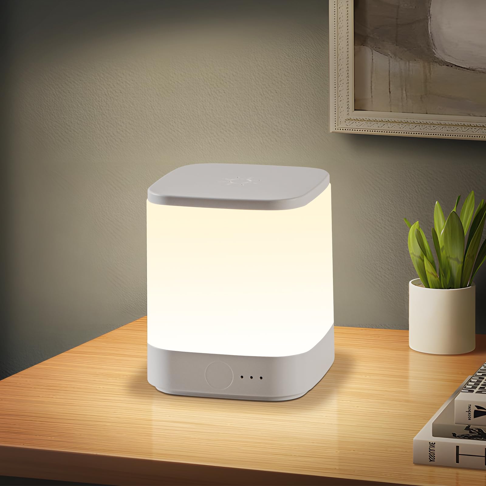 XLYS Desk Decor Toaster Night Light, Rechargeable Smiley Face Toast ...