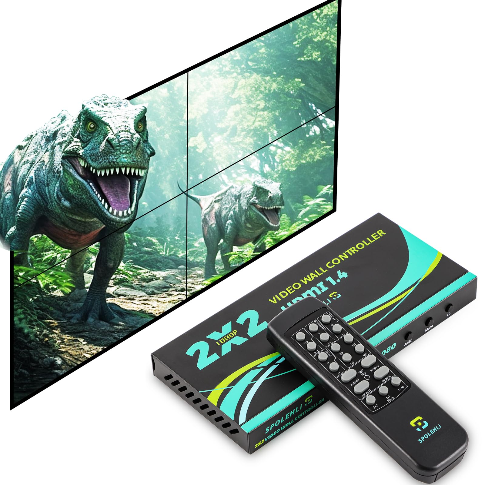 Spolehli Video Wall Controllers 2X2 Video Wall Processor 2X1 3X1 4X1 ...