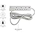 Masterplug Four Socket Extension Lead, 5 Metre, 13 Amp, White: Amazon ...
