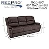 RecPro RV 80" Sofa Triple Recliner & Drop-Down Console | Modular Wall ...