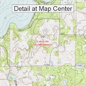 Amazon.com : USGS Topographic Quadrangle Map - Lake Lida, Minnesota ...