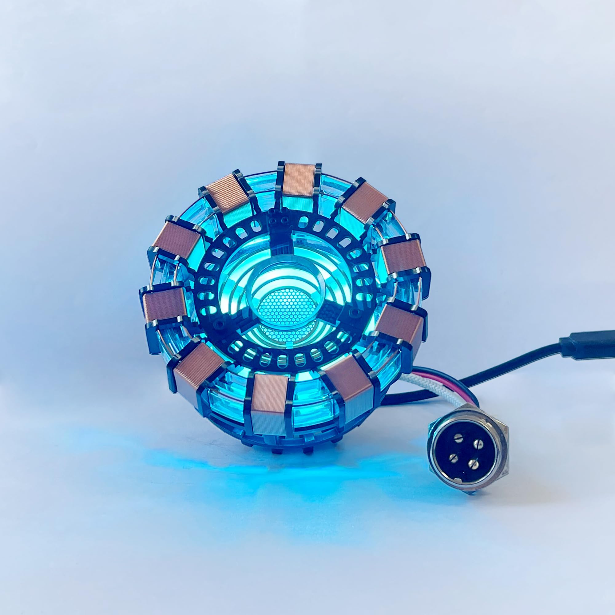 Tony Stark 1:1 Arc Reactor MK1 Heart Model LED Light Vibration Sensing ...