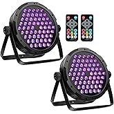 Amazon.com: 36LEDs RGB Par Lights 2 Pack - 36W LED Par Can Lights Sound Activated with Remote ...