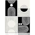 Amazon.com: Dazzlewall Boho Black and White Wall Decor Poster Abstract ...