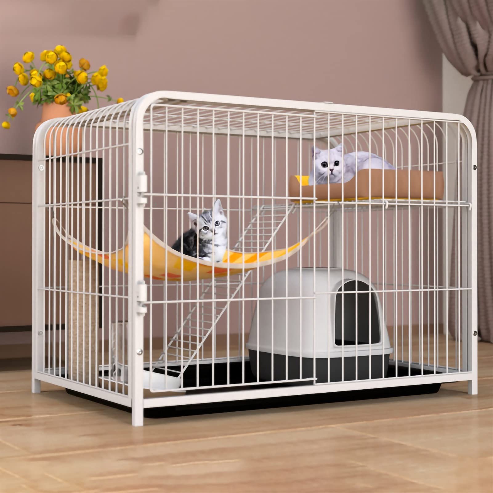 Mua Cat Cage, Cat Cage, 2 Tiers, Cat Gauge, Large, Stylish, Cat House ...