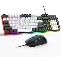 Amazon.com: MageGee Gaming Keyboard and Mouse Combo, True RGB Backlit ...