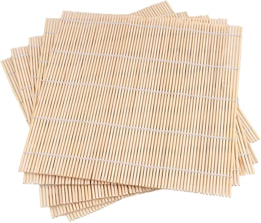 5pcs Bamboo Sushi Rolling Mat for DIY Food Too 24cm x 24cm: Amazon.ca ...