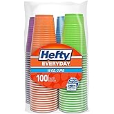 Amazon.com: Hefty Party On Disposable Plastic Cups, Assorted, 16 Ounce ...