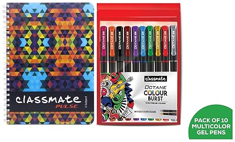 Classmate Pulse 6 Spiral Notebook - 297 mm x 210 mm, Soft Cover, 300 ...