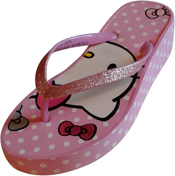 Amazon.com | Hello Kitty Casual Wedge Sandals for Girls (Medium 13/1 ...