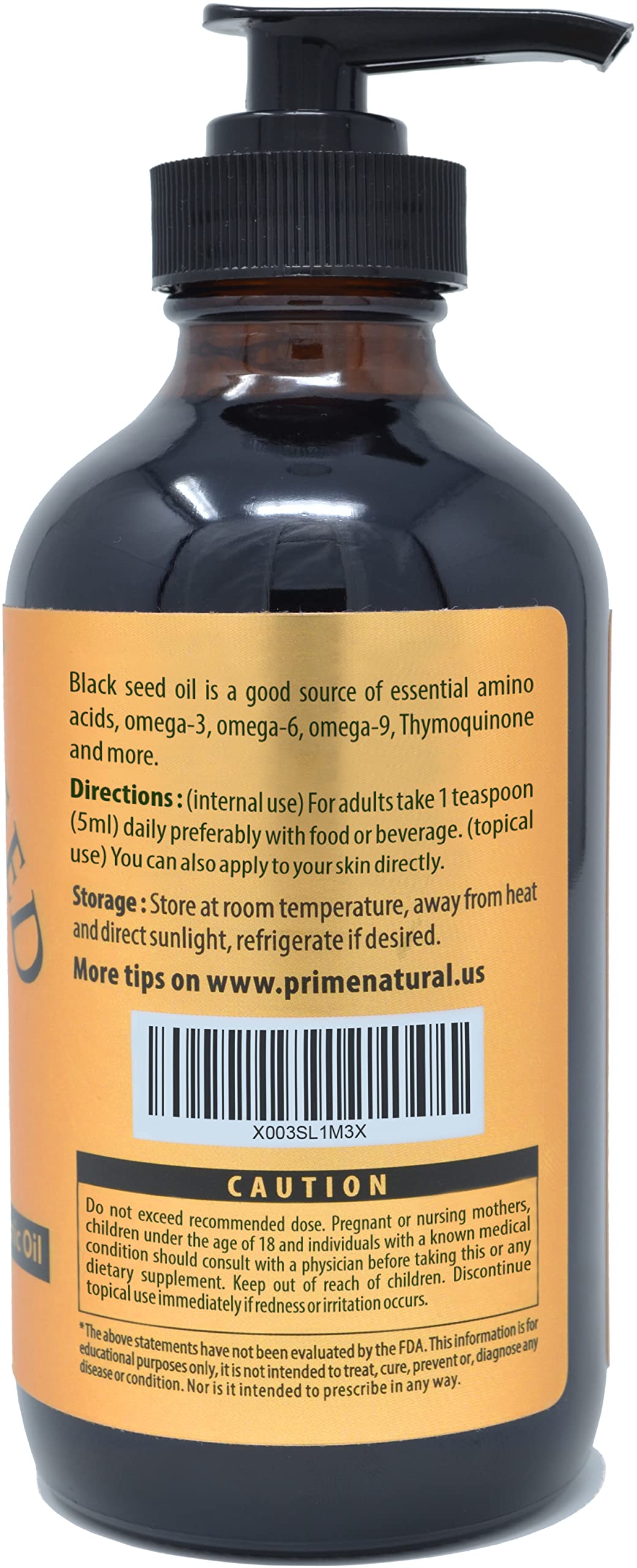 Mua PRIME NATURAL Organic Black Seed Oil 16oz - Cold Pressed Unrefined ...