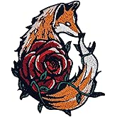 Amazon.com: The Rose Patch Embroidered Applique Badge Iron On Sew On ...