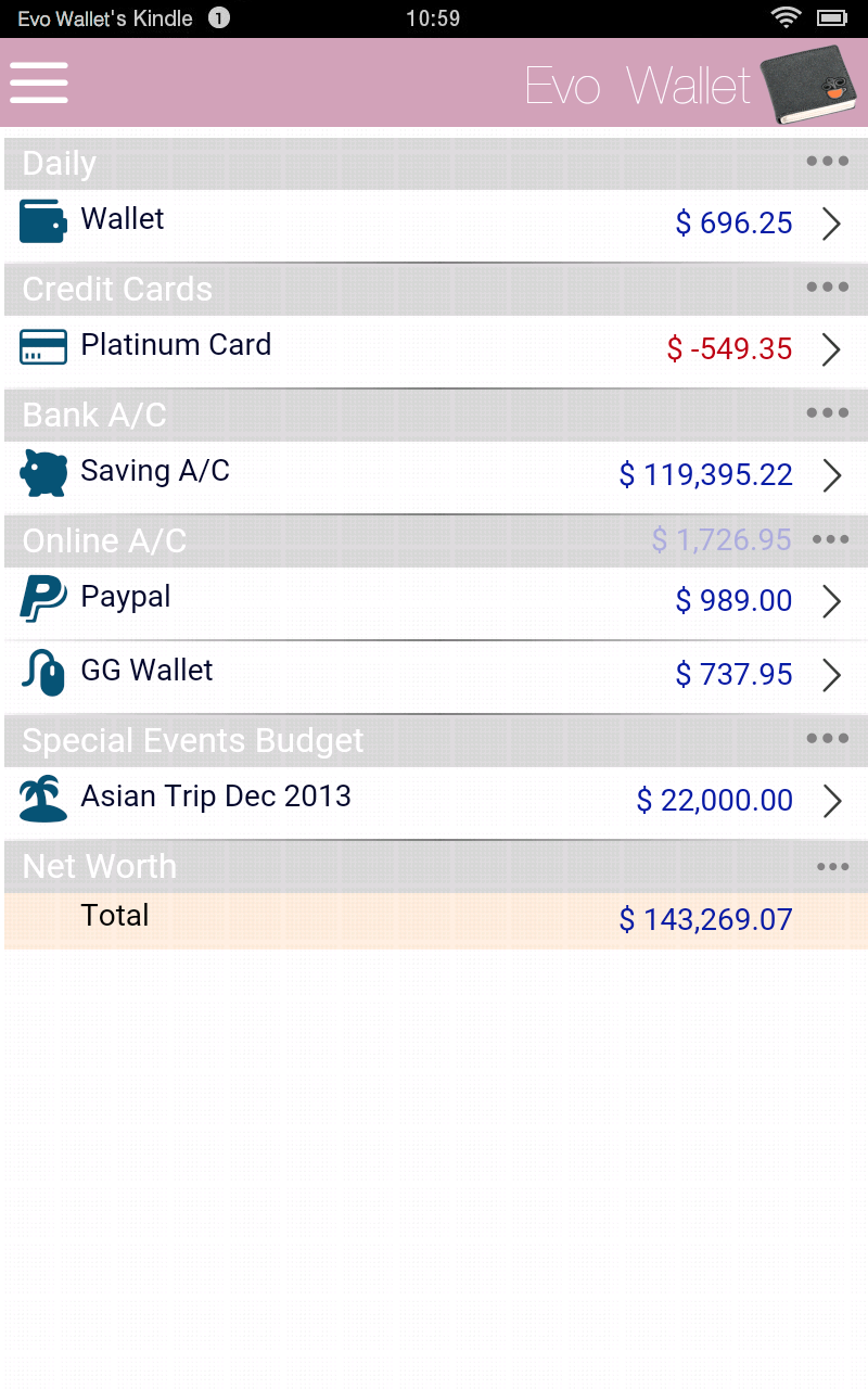 Evo Wallet - Money Tacker Free.:Amazon.in:Appstore for Android