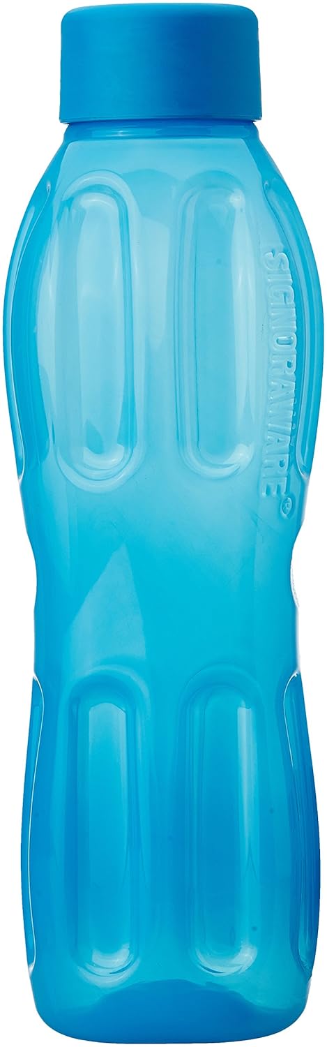 Signoraware Aqua Fresh Plastic Water Bottle, 1 Litre, T Blue: Amazon.in ...