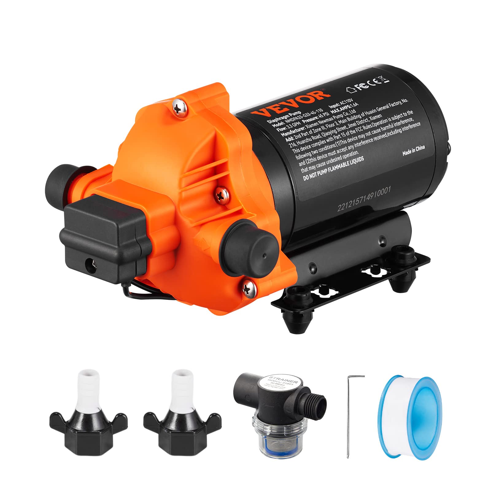 Mua VEVOR Water Pressure Diaphragm Pump, RV Water Pump, Fresh Water ...