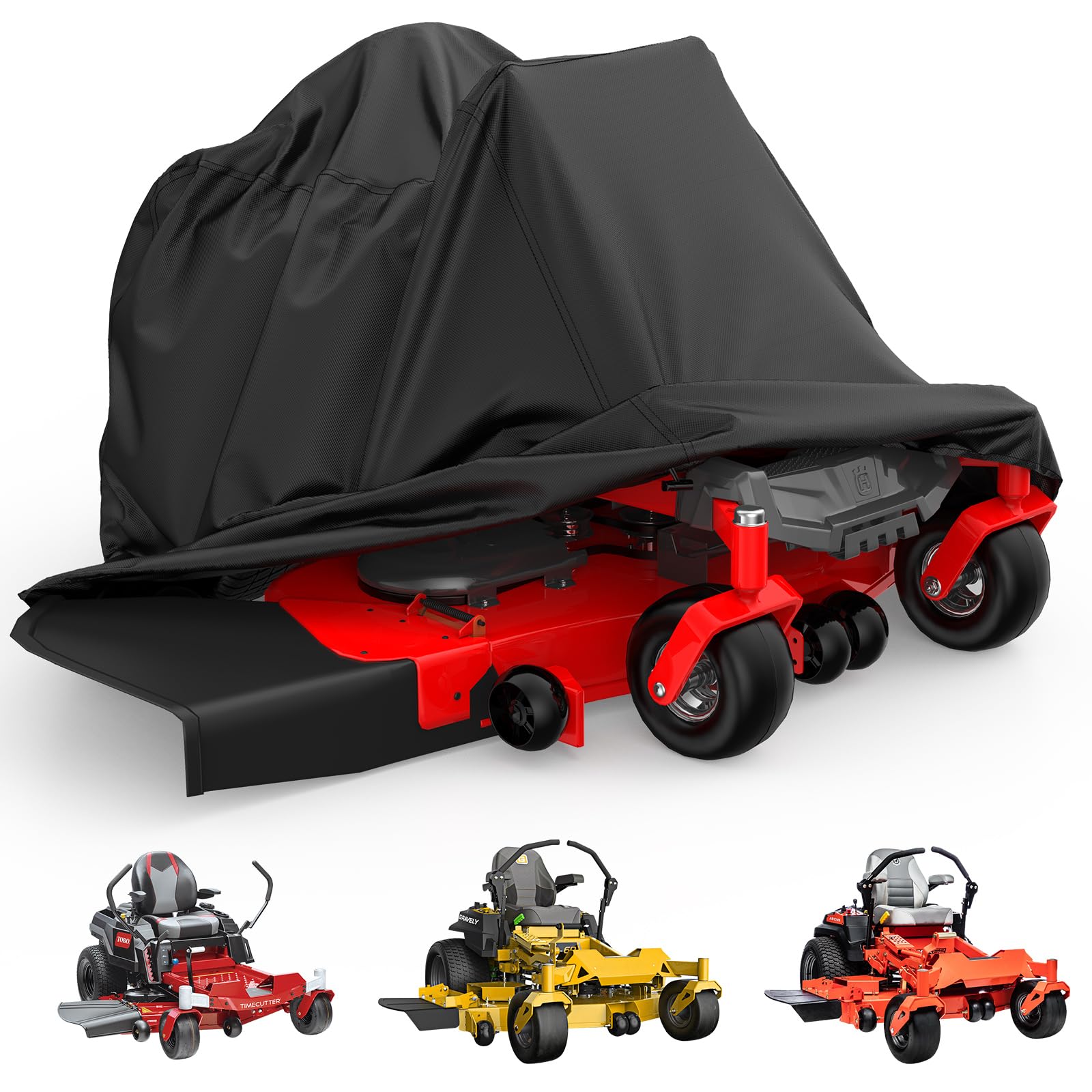 Mrrihand Lawn Mower Cover, Heavy-Duty Oxford Zero Turn Mower Cover ...