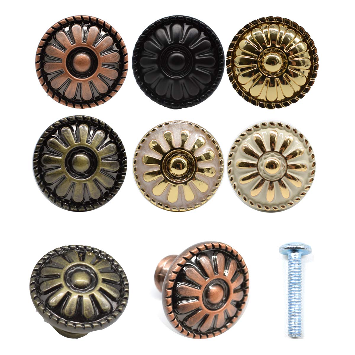 Manopole 6PCS Pomello Armadio Biluer Pomelli per Cassetti Maniglia ...